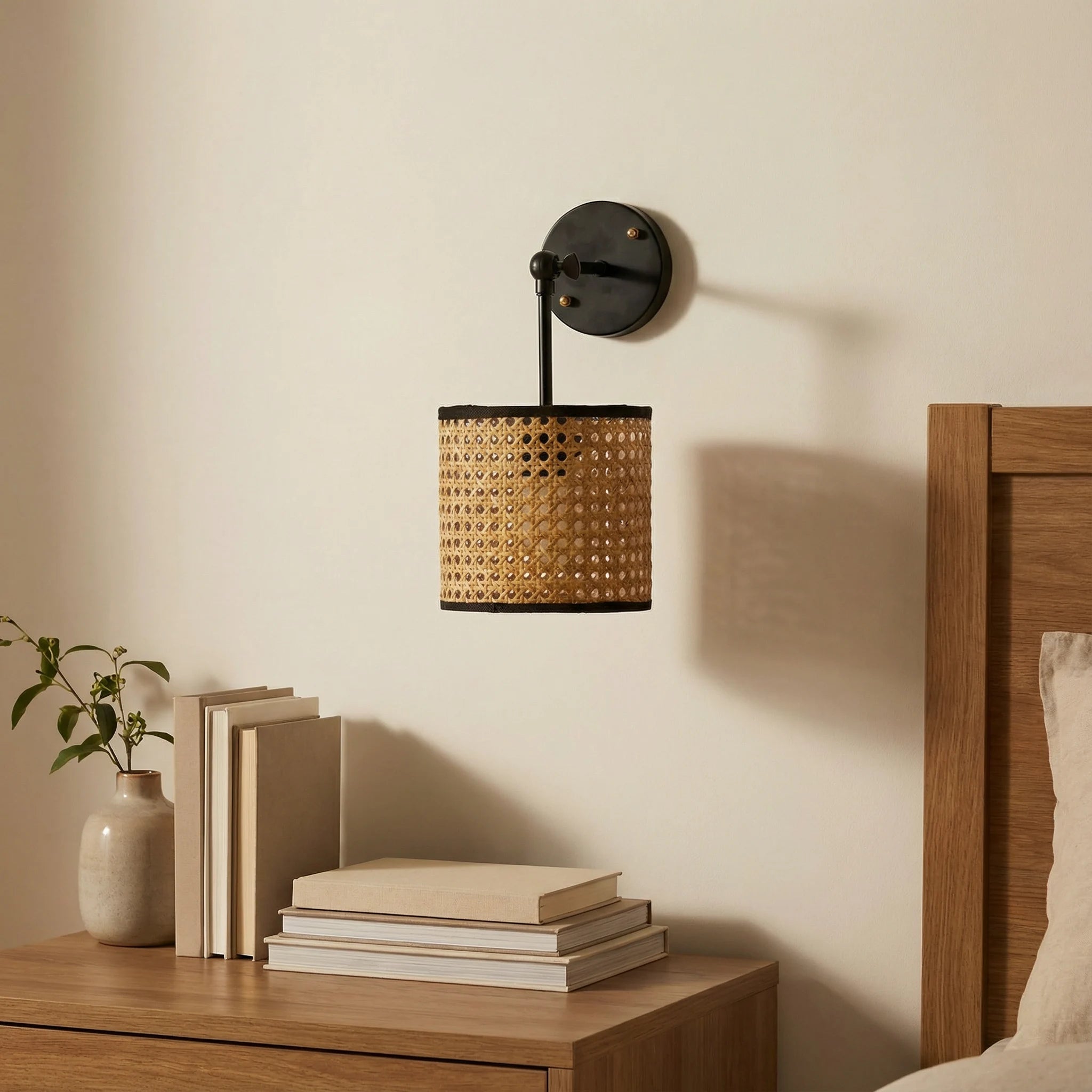Lumen Wall Lamp by Magalis | Handmade Rattan Wall Lamp Egypt – Magalis ...